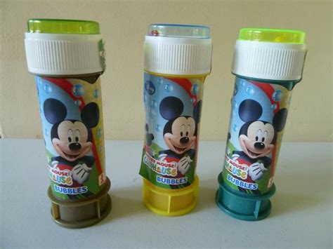 Disney Mickey Mouse Clubhouse 3 X Blow Bubbles Game In Lid £649