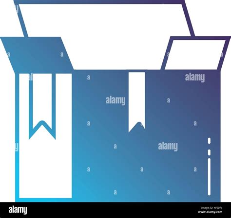 Silhouette Box Package Object Open Design Stock Vector Image Art Alamy