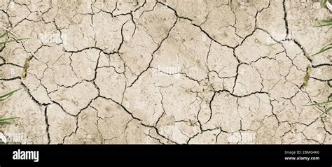 Dry Mud Desert Background Texture Global Warming Concept Banner Stock