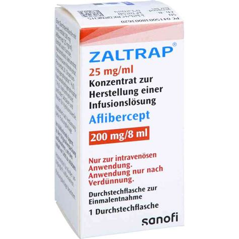 Zaltrap 25 Mgml Infusionslösungskonzentrat 8 Ml