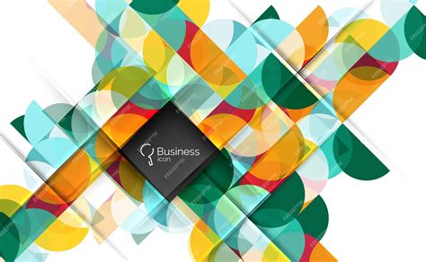 Premium Vector Circlesabstract Background Vector Template Background