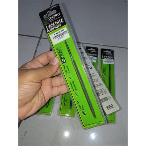 Jual Tekiro Kikir Segitiga Slim Taper Slim Files 4 Inch Kikir Gergaji