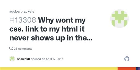 Why Wont My Css Link To My Html It Never Shows Up In The Live Preview