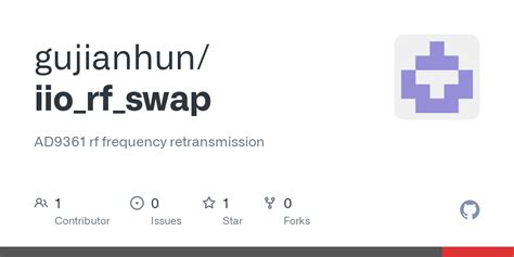 Github Gujianhuniiorfswap Ad9361 Rf Frequency Retransmission