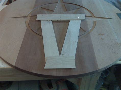 Laying Out The Compass Rose Cant Hardly See That Patch Now That Its