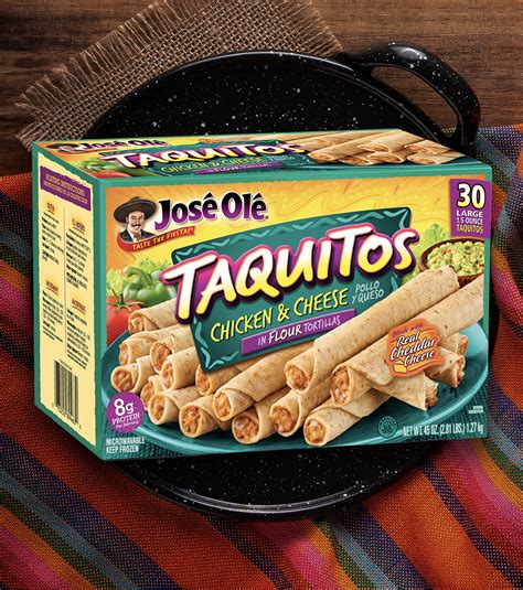 Chicken And Cheese Taquitos In Flour Tortillas 45oz Jose Ole