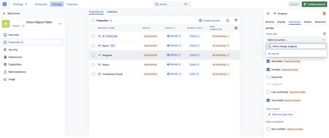 Palantir Foundry Why Can I Not Select My Action As An Inline Action