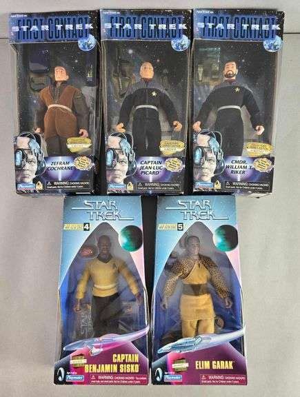Group Of 5 Playmates Star Trek Action Figures Matthew Bullock Auctioneers