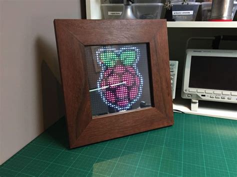 Pixel Art Frame Made With Raspberry Pi Piday Raspeberrypi Raspberry