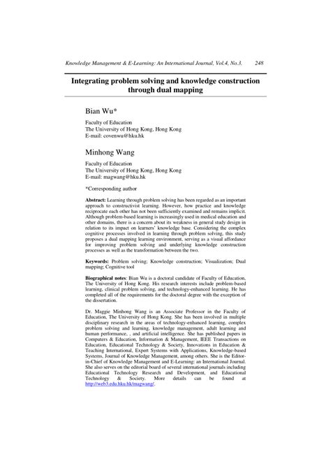 Pdf Integrating Problem Solving And Knowledge Construction Through