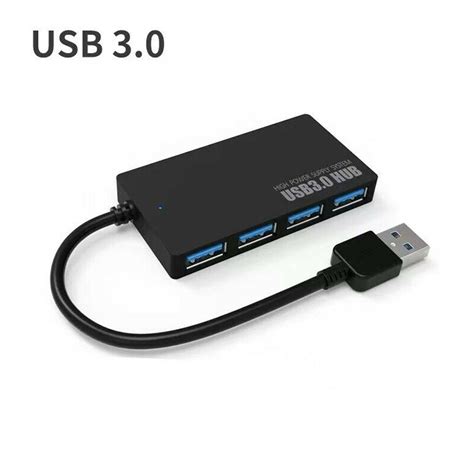Tuenmall USB Male To USB3 0 Transmission Splitter Extender One To Four Hubs Size A
