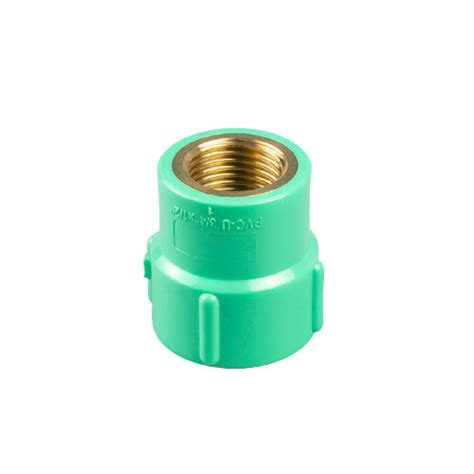 China Pvc Bs Thread Fittings With Brass Insert Factory And Manufacturers Pntek