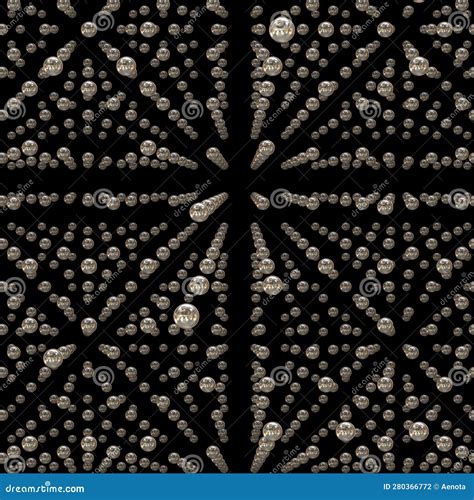 Atomic Interminable Crystal Cell Stock Illustration Illustration Of