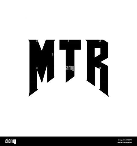 Mtr Letter Logo Design For Technology Company Mtr Logo Design Black And White Color Combination