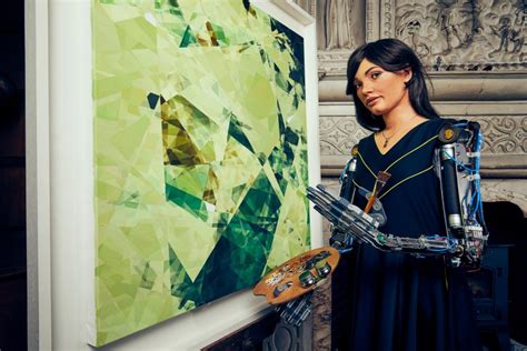 AI Robot Ai Da Presents Original Artworks In University Of Oxford Exhibition