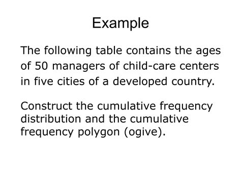 Cumulative Frequency Polygon Or Ogive Ppt