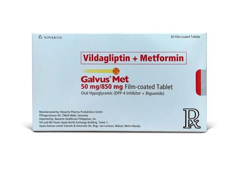 Galvus Met 50 Mg 500 Mg Tablet 15 Tab Packaging Size 2x15 Tablets At