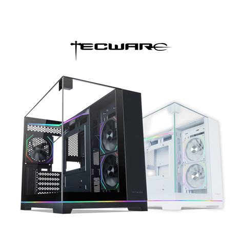 Tecware Vx Prism M Triple Tg Matx Case Black White Pc Chassis Go