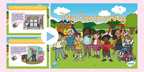 Grade 1 My Community Theme Discussion Powerpoint Twinkl