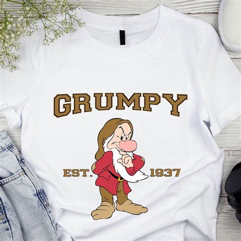 Grumpy 7 Dwarfs Png Snow White Png Seven Dwarfs Png Birthday Squad