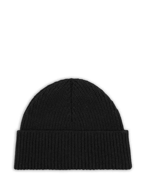Ami Paris Ami De Coeur Wool Beanie Black Farfetch