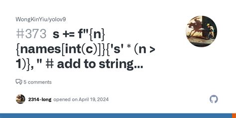S F N Names Int C S N 1 Add To String KeyError