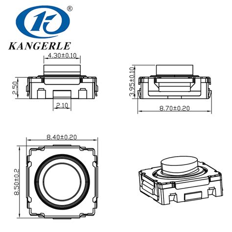 轻触开关 Kel E041 浙江康尔乐电子有限公司