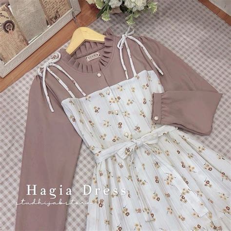 Jual Hagia Dress Overall Gamis Remaja Muslim Terbaru Kekinian