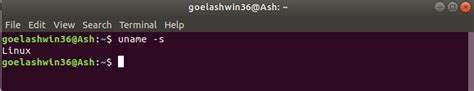 Uname Command In Linux With Examples Geeksforgeeks