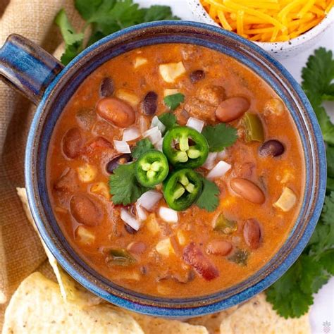 Creamy Taco Soup With Ranch Dressing Easy Crockpot Punchfork