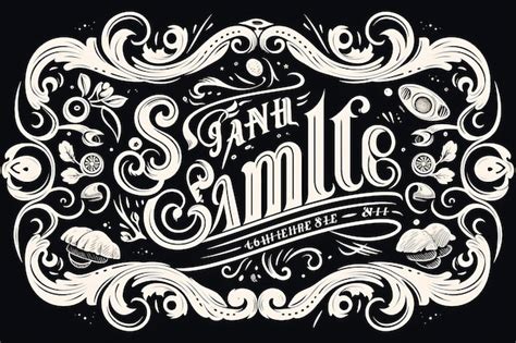 Premium AI Image Black And White Vector Text Frame And Typography Designs For Laser Cut And
