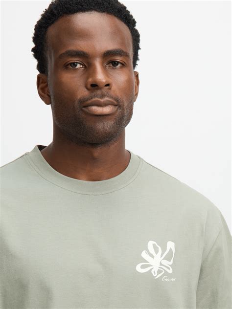 Exact Mens Green Back Print T Shirt Bash