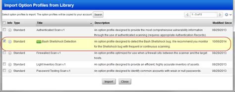 Custom Option Profile To Detect Bash Shellshock Qualys Security Blog