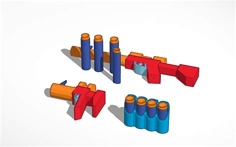 3d Design Nerf Gun Tinkercad