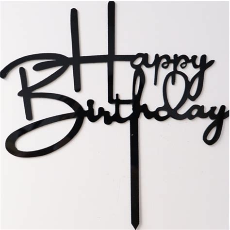 20th Birthday Cake Topper Double Sided Birthday Party Cake Topper