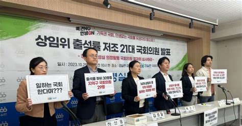 21대 국회 상임위 출석률 꼴찌는 안철수野는 박용진