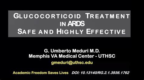 Meduri Glucocorticoid Treatment In Ards Safe And Highly Effective