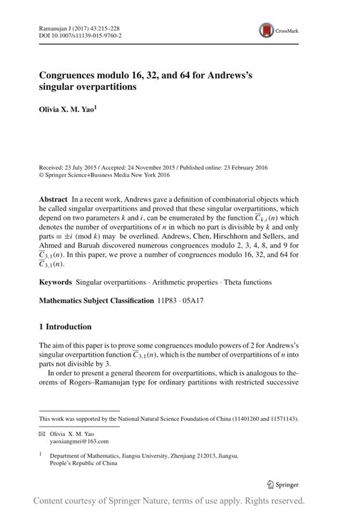 Congruences Modulo 16 32 And 64 For Andrewss Singular Overpartitions
