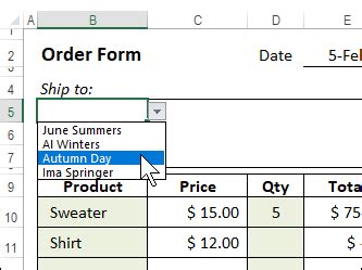 How To Make An Order Form In Excel Contextures Blog
