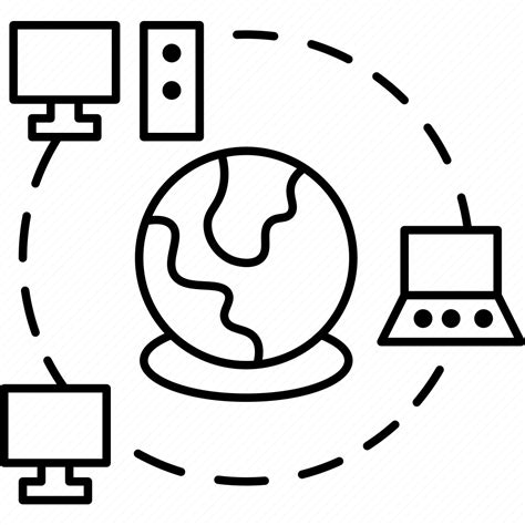 Computer Network Internet Link Share Icon Download On Iconfinder