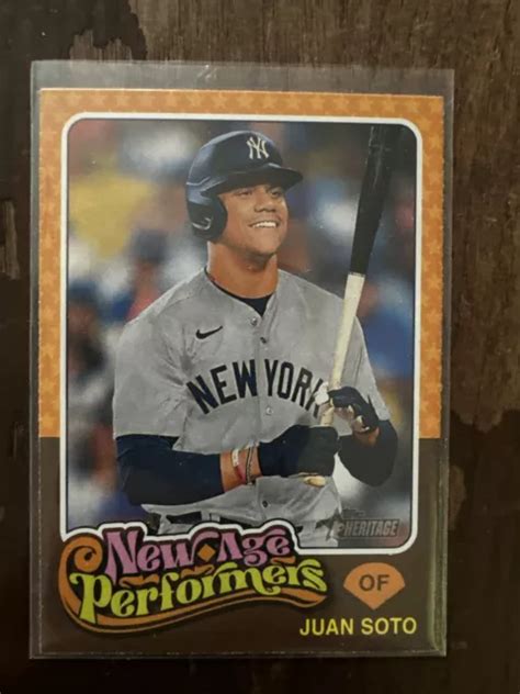 Juan Soto 2024 Topps Heritage Nap 21 Intérpretes De La Nueva Era