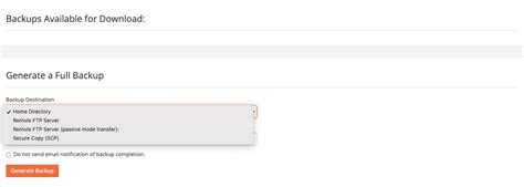 Create Full And Partial Backup Files With Cpanels Backup Tool