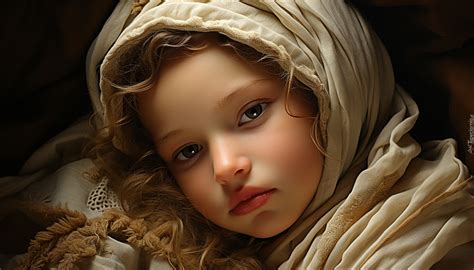 Dziewczynka Otulona Chustą