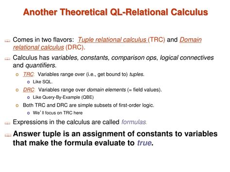 Ppt Tuple Relational Calculus Concepts And Queries Powerpoint