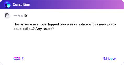 Has Anyone Ever Overlapped Two Weeks Notice With A Fishbowl