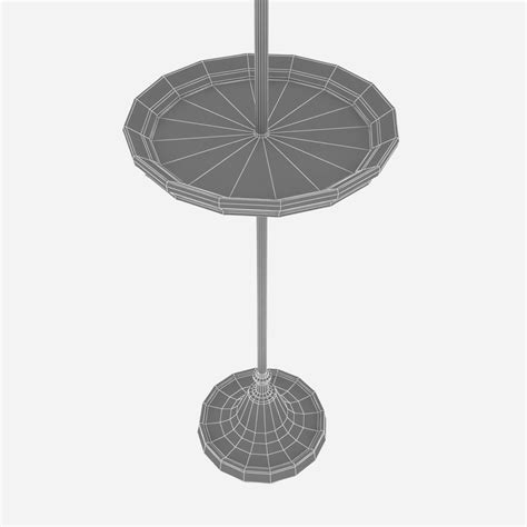 Smartie Minor 스윙 암 플로어 램프 14 개 조절 가능 립핑 된 우드 우드 테이블 코인 브론즈 3d 모델 20 3ds Fbx Max Obj