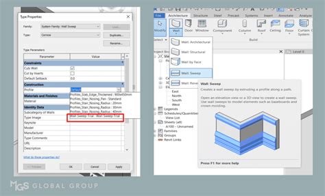 Revit Wall Sweeps Family Profile Vs In Place Creation Drafting Blog