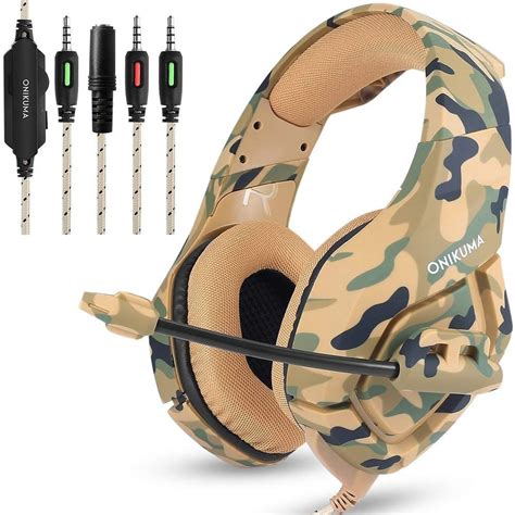 Fone Ouvido Headset Gamer K1b Camuflado Deserto Onikuma R 159 90 Em