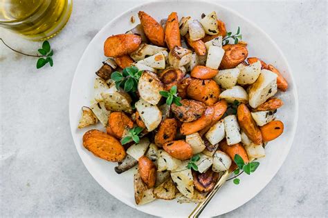 Herb Roasted Turnips And Carrots ⋆ Super Easy 5 Ingredients 30 Mins