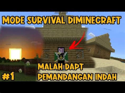 BARU MAIN LANGSUNG DIKASIH PEMANDANGAN MATAHARI TENGGELAM MINECRAFT
